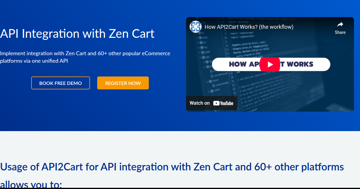 Zen Cart Api Develop The Integration With It Api2cart