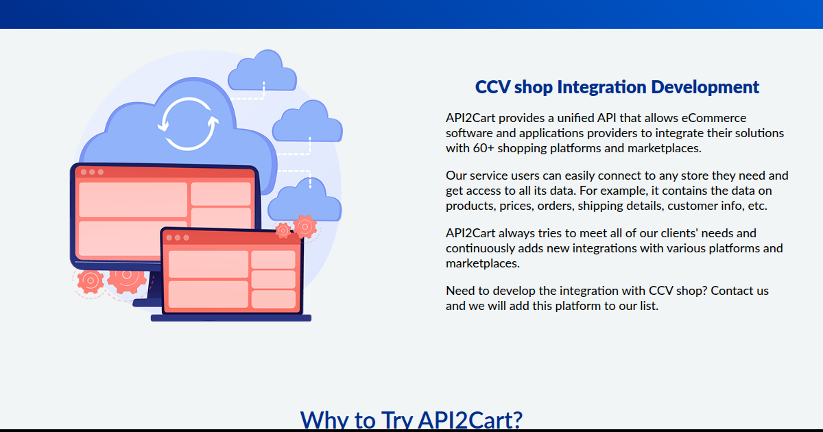CCV shop Integration - API2Cart - Unified eCommerce API