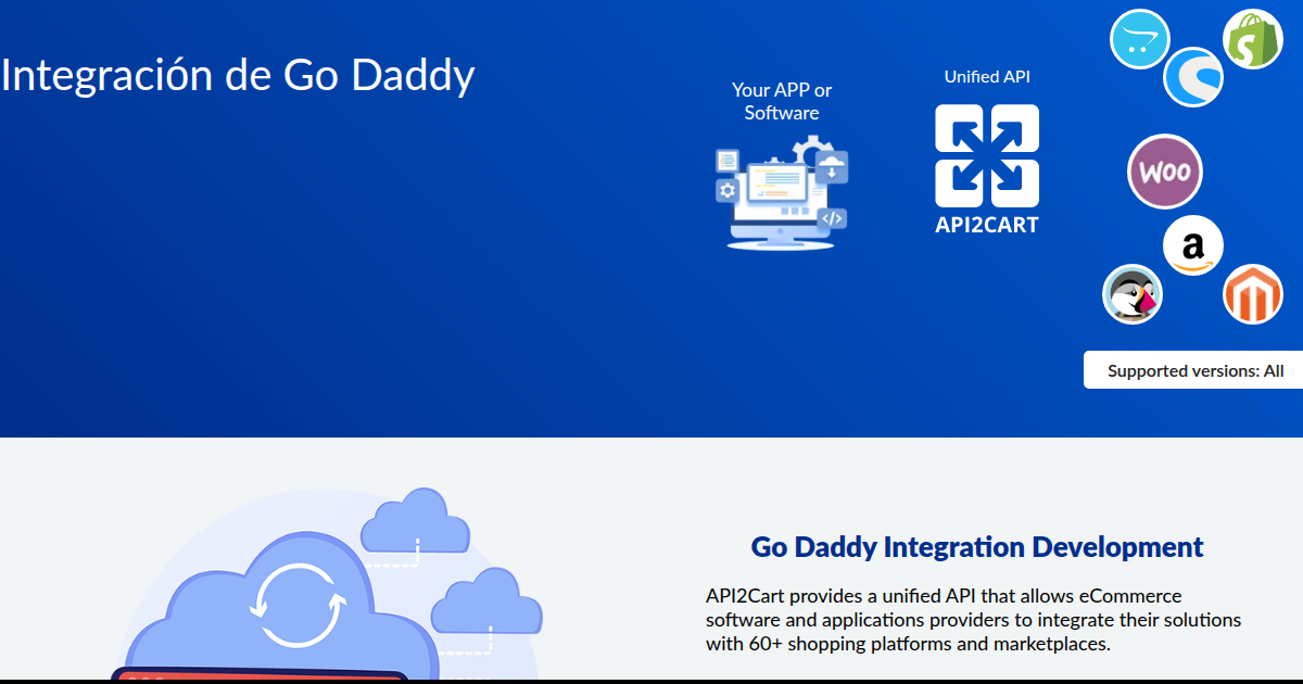 Go Daddy Integration - API2Cart - Unified eCommerce API