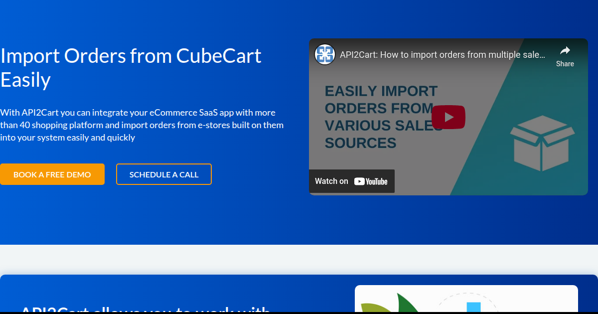 Import Orders from CubeCart Easily - API2Cart