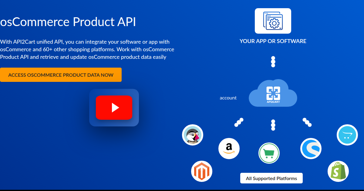 osCommerce Product API - API2Cart - Unified eCommerce API