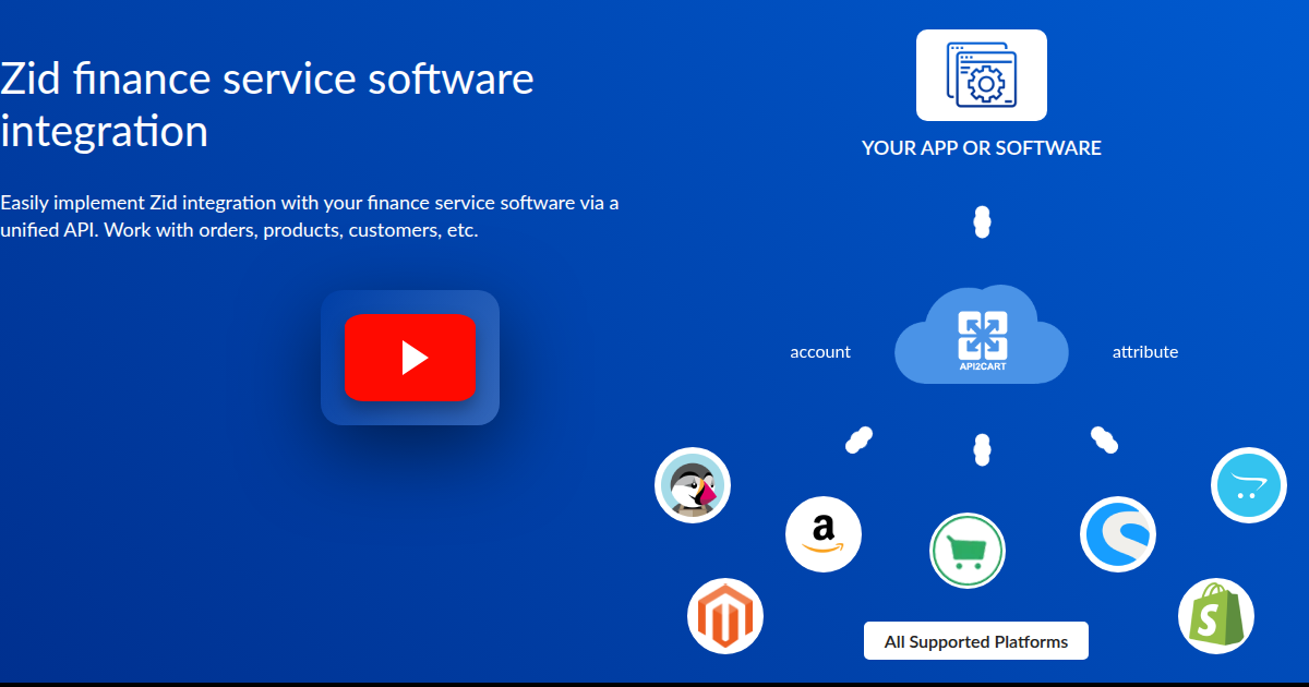 Finance Service Integration with Zid - API2Cart - Unified eCommerce API