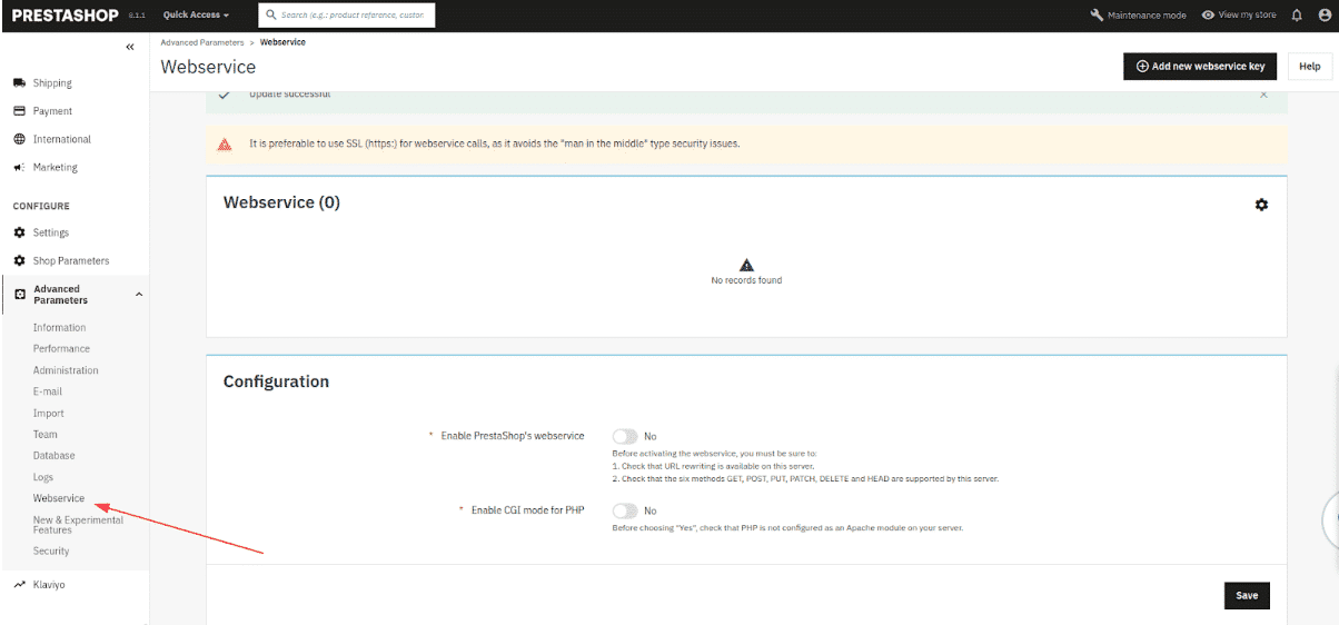 How to connect PrestaShop API to API2Cart? - API2Cart - Unified Shopping Cart Data Interface